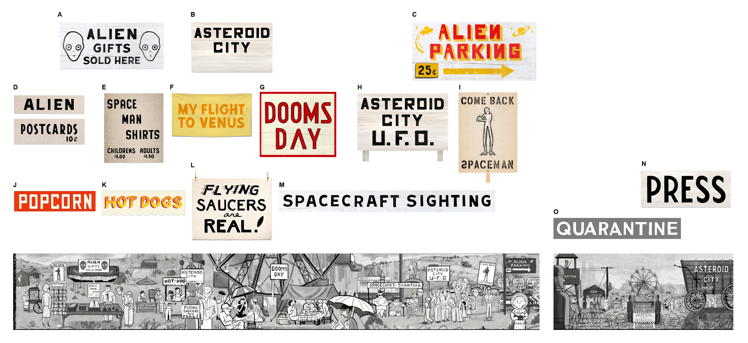 asteroid city graphics